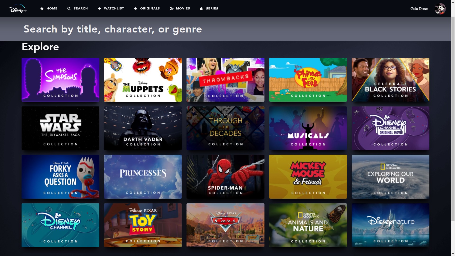 O que são e como funcionam as Coleções (Collections) do Disney+