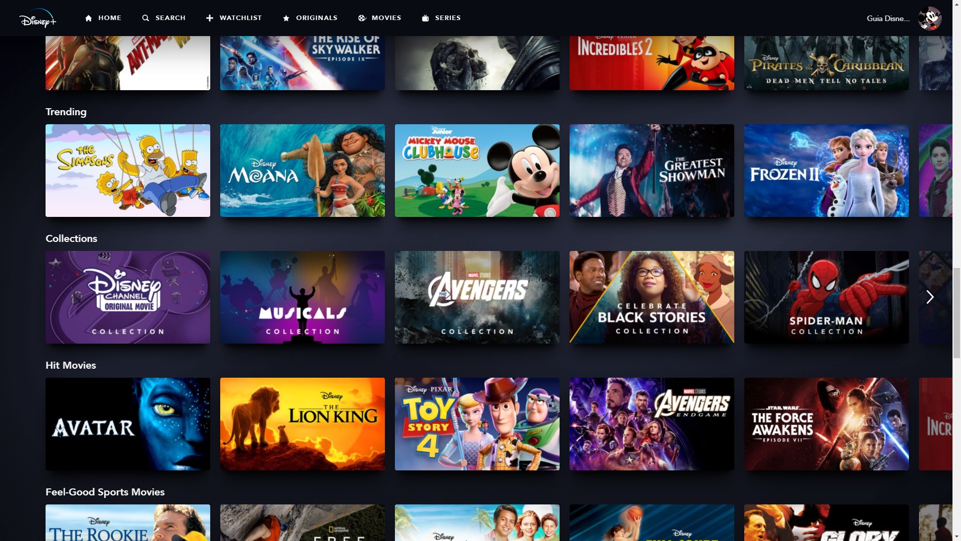 O que são e como funcionam as Coleções (Collections) do Disney+