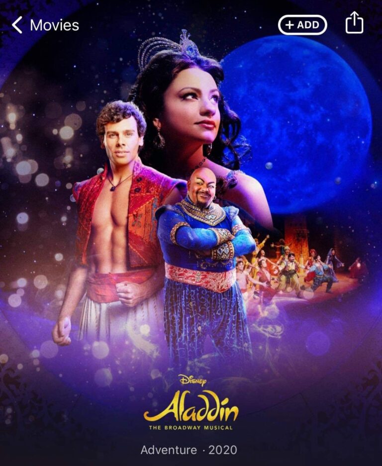 Aladdin: Musical da Broadway e Londres pode chegar ao Disney+ em Abril