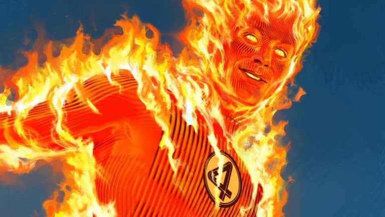 Quarteto Fantástico revela imagem oficial do Tocha Humana do MCU