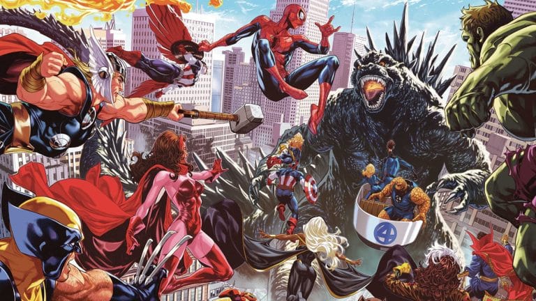 Godzilla invade o Universo Marvel e coloca Hulk, Vingadores e até ...