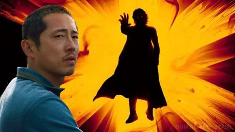 Arte oficial mostra como seria o visual de Steven Yeun como Sentinela ...